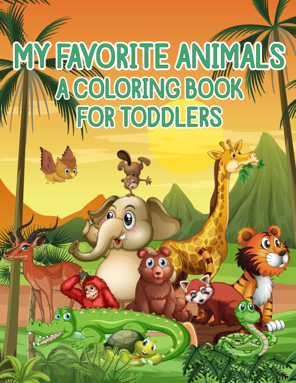 My Favorite Animals: A Coloring Book for Toddlers: Scott, Deuce, Scott ...