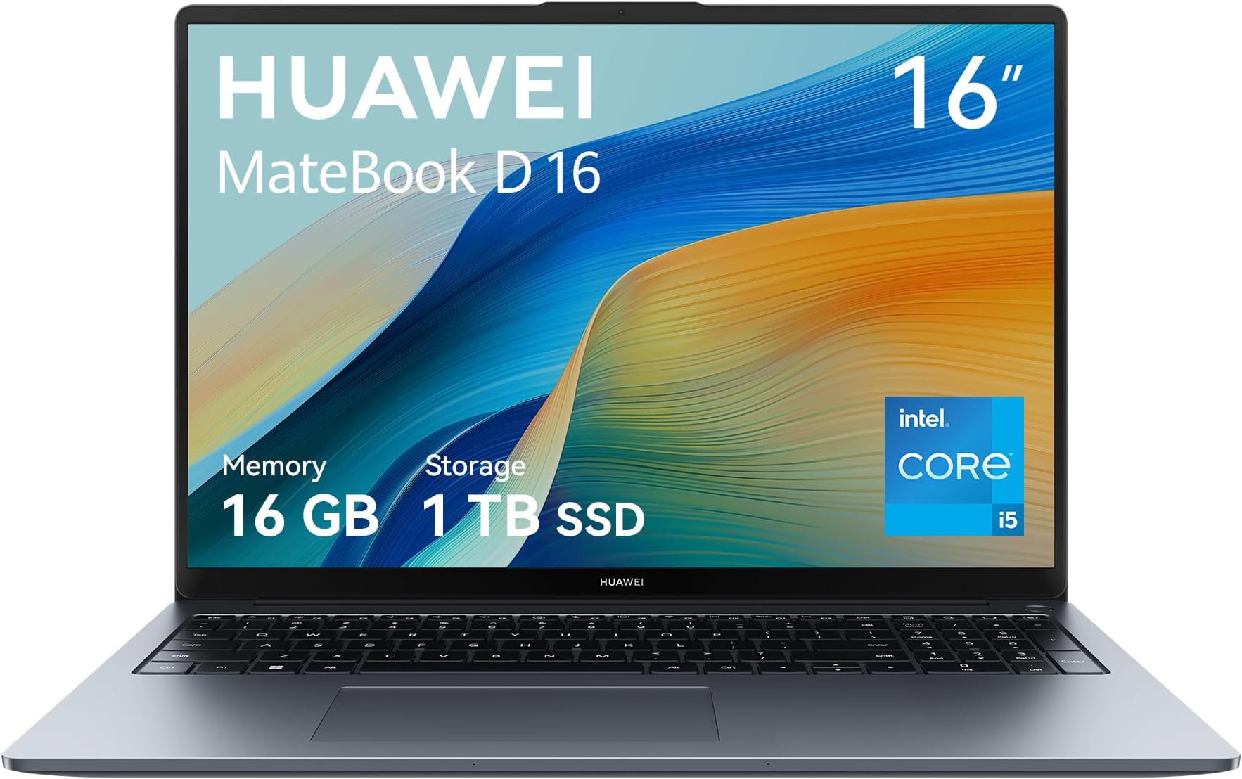 HUAWEI MateBook D16 Laptop, Pantalla FullView de 16 Pulgadas ...