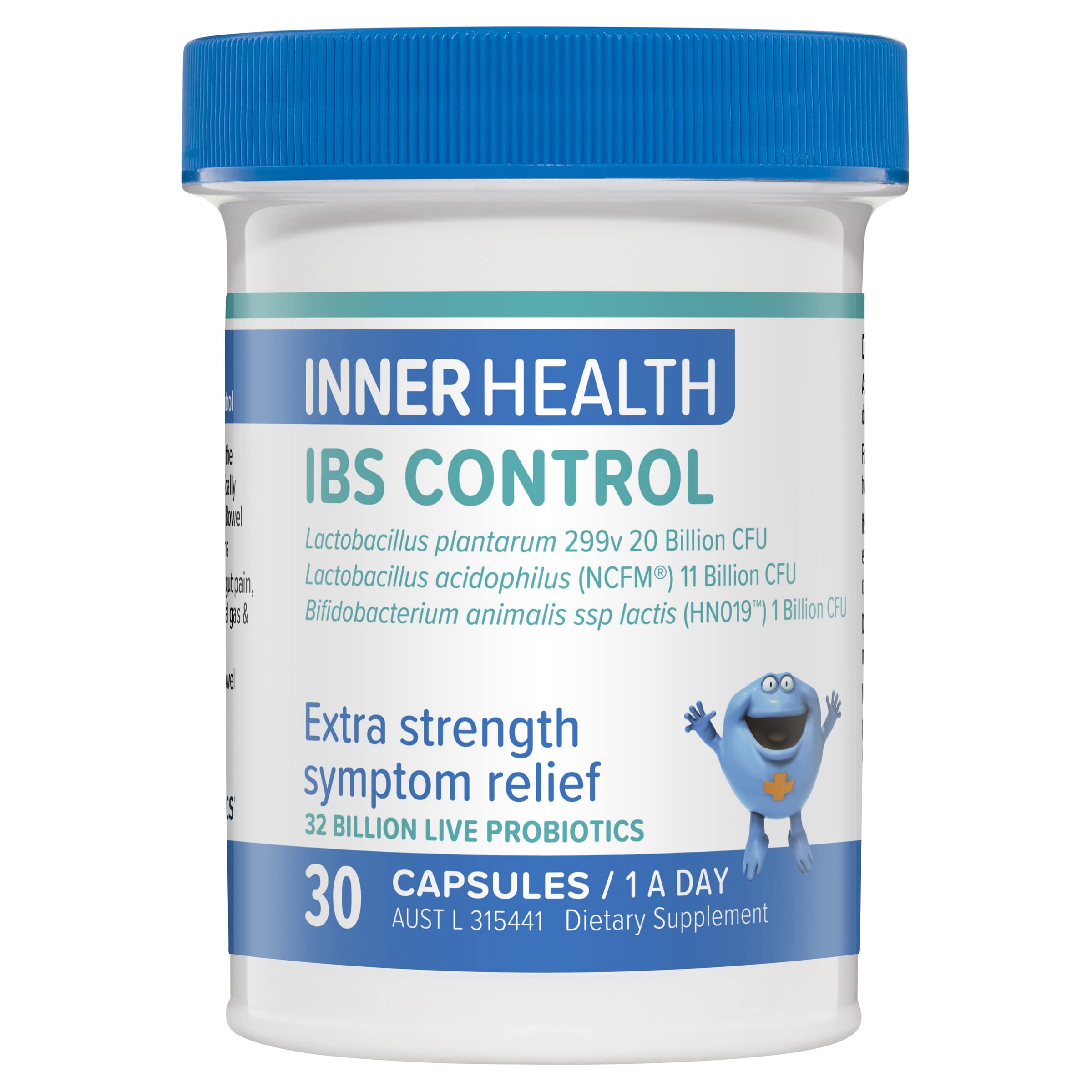 Inner Health IBS Control Probiotic - Extra Strength Symptom Relief From ...