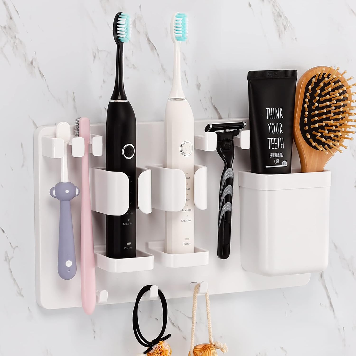 Amazon.com: YOHOM Adhesive Electric Toothbrush Holder for Shower Wall ...