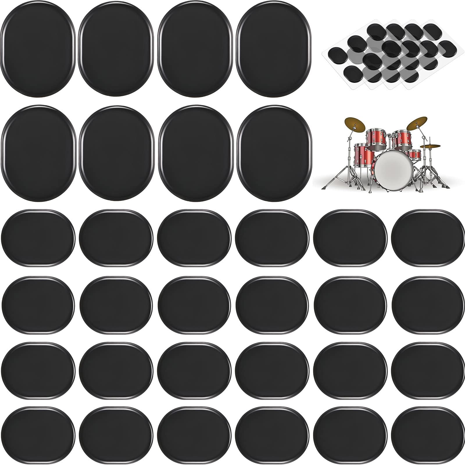 Amazon.com: Drops® By Tandem Drums - Weighted Felt Pod Dampener Effects ...