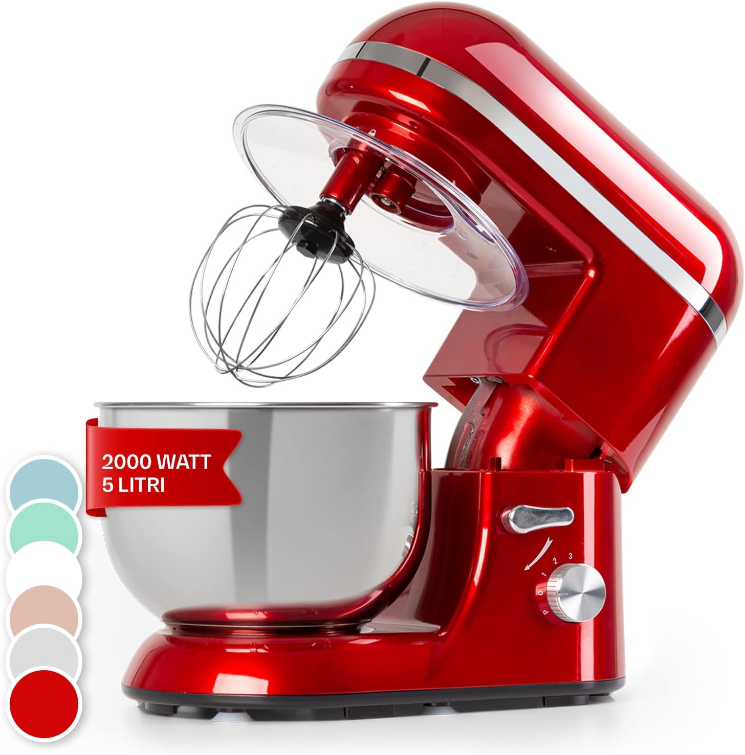 Klarstein Planetaria Professionale, Impastatrice Planetaria 5 Litri con ...
