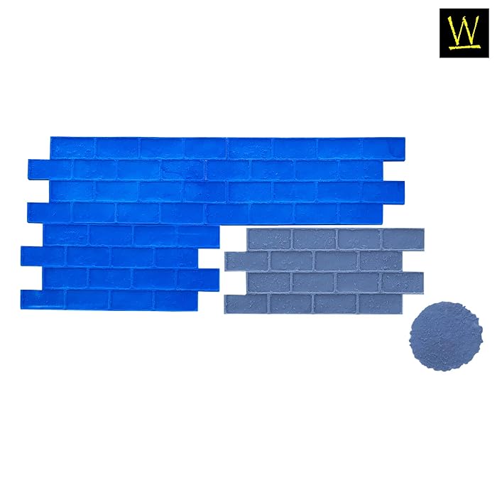 Buy Worn Brick Running Bond Concrete Stamp Set by Walttools | Classic ...