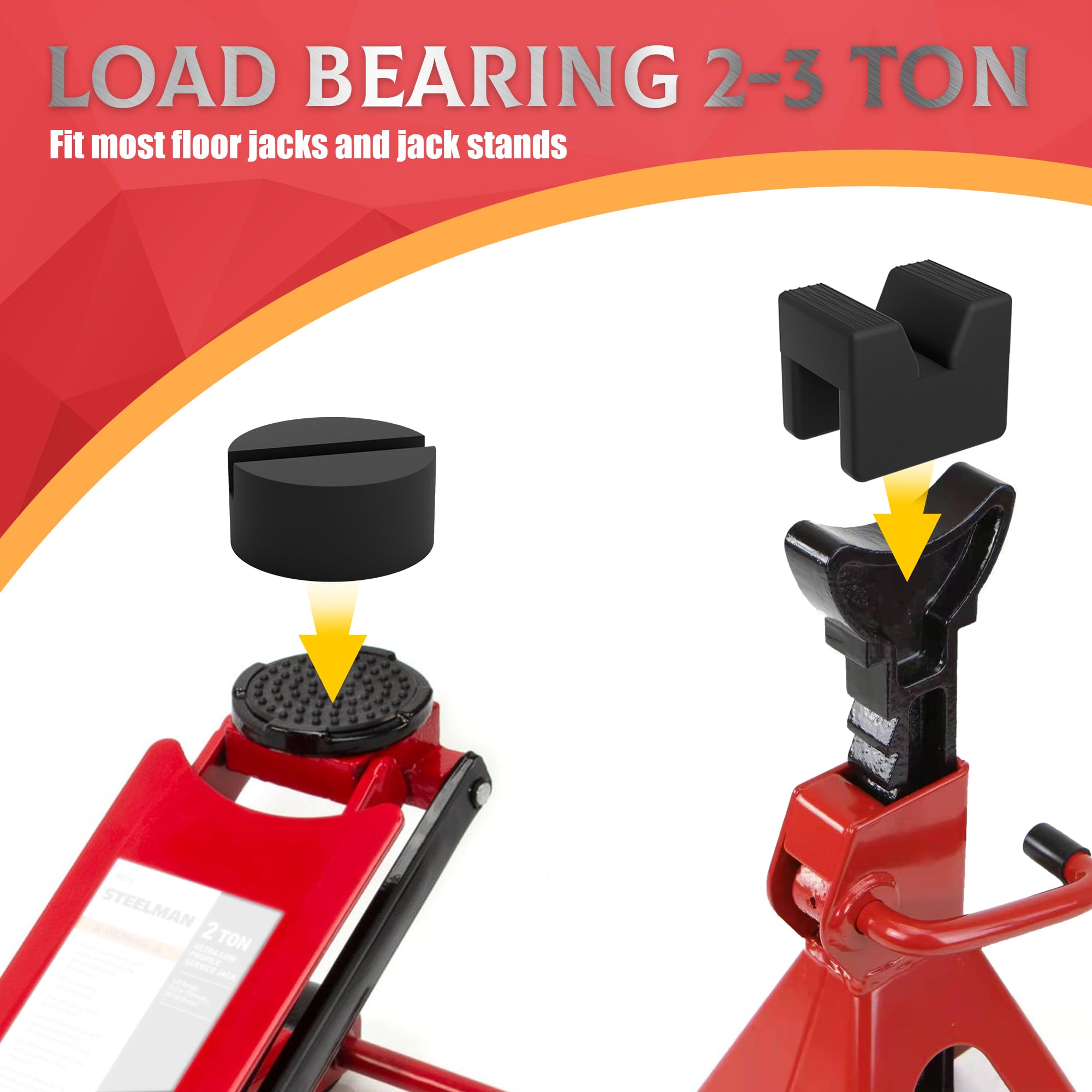 Snapklik.com : Seven Sparta 2 Types Jack Pad Adapters For Jack Stand ...