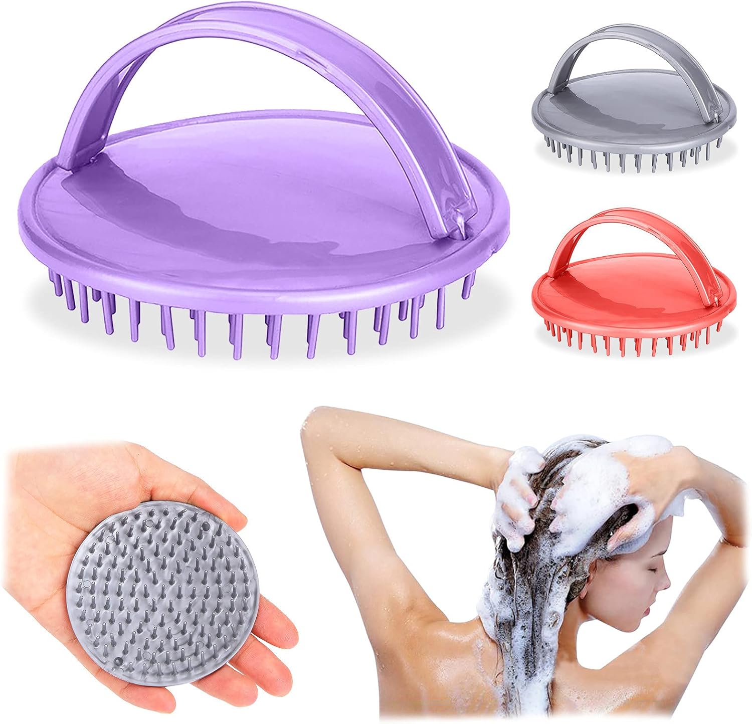 Amazon.com: SolwDa Shampoo Brush, Hair Brush with Massager, Scalp ...