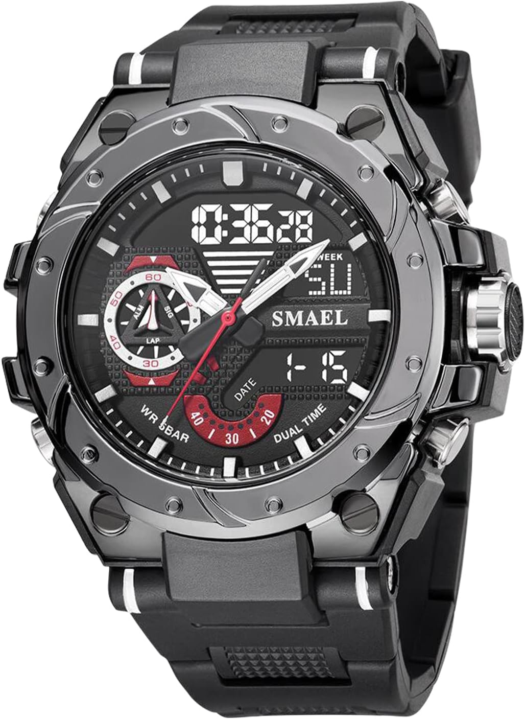aswan watch Montre Digitale Homme avec Chronomètre, Eclairage, Alarme ...