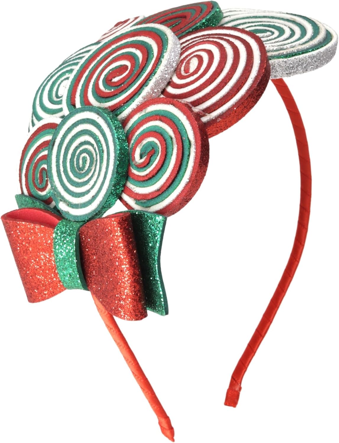 Amazon.com: Festive Red and Green Candy Cane Headband, Christmas 2025 ...