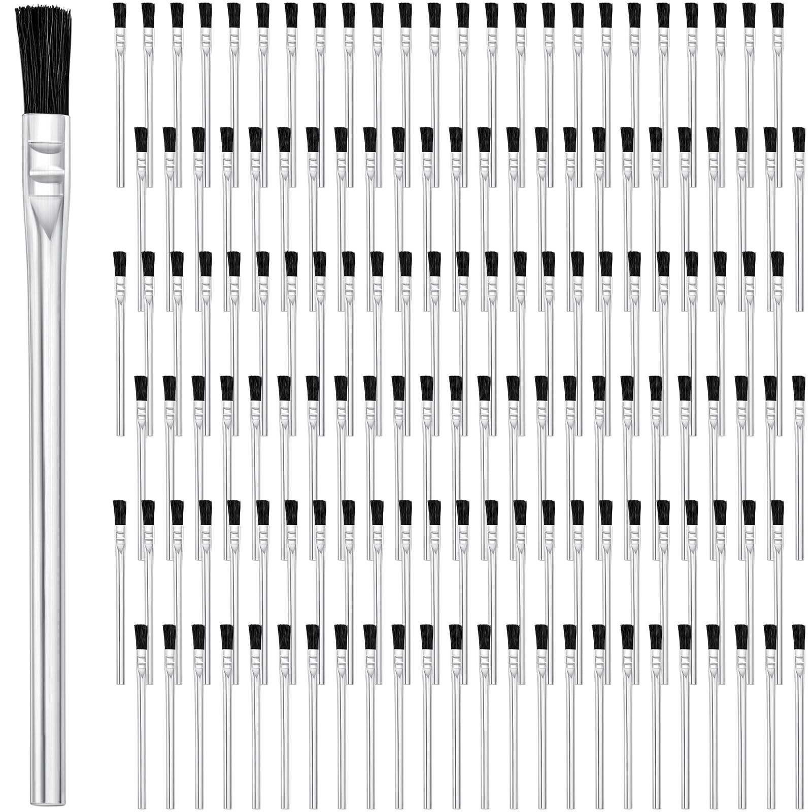 Mifoci 144 Pcs Acid Brush Bulk Boar Hair Acid Flux Brushes Epoxy Wood ...