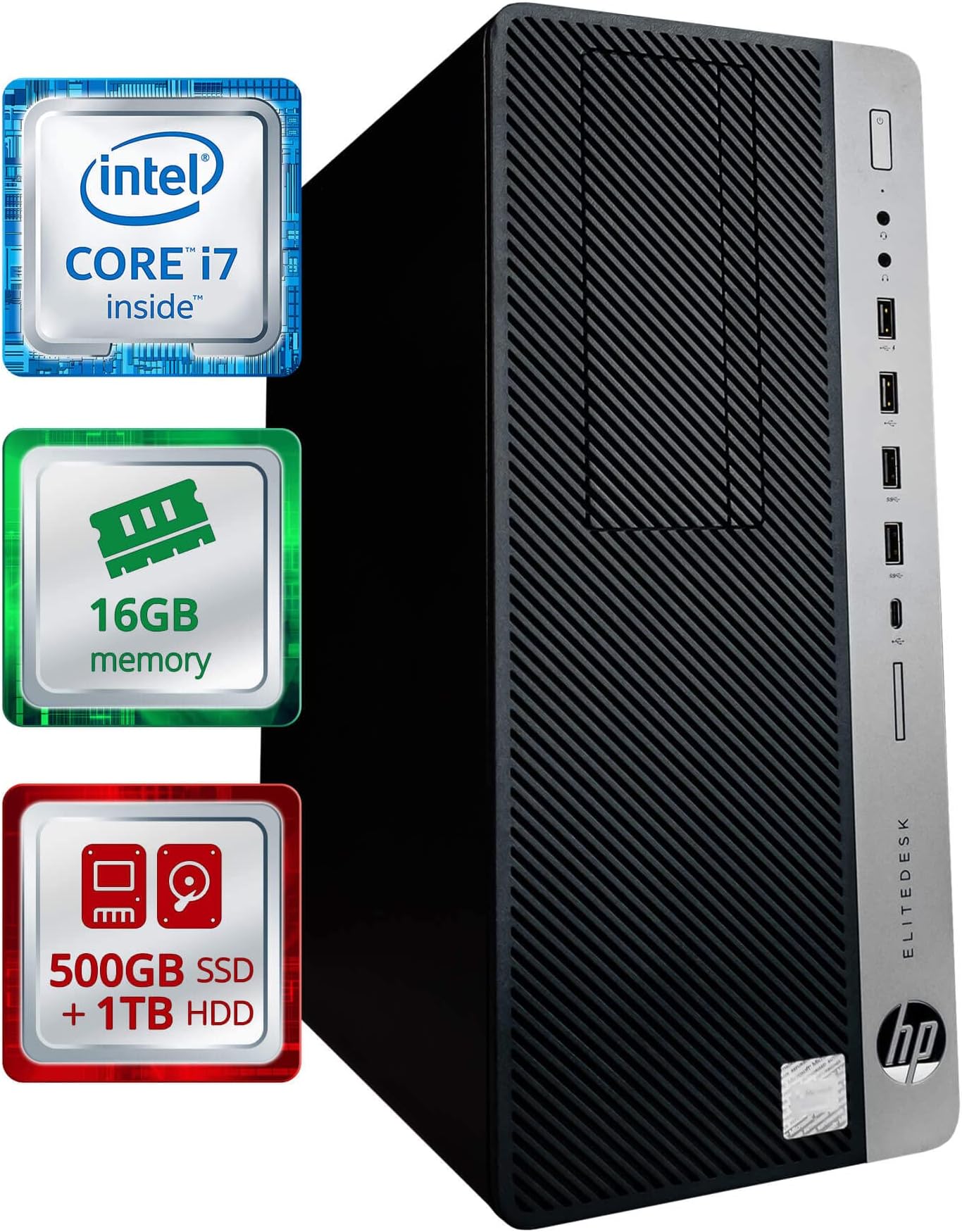 Amazon.com: HP EliteDesk 800 G3 Desktop Computer | Home or Office PC ...