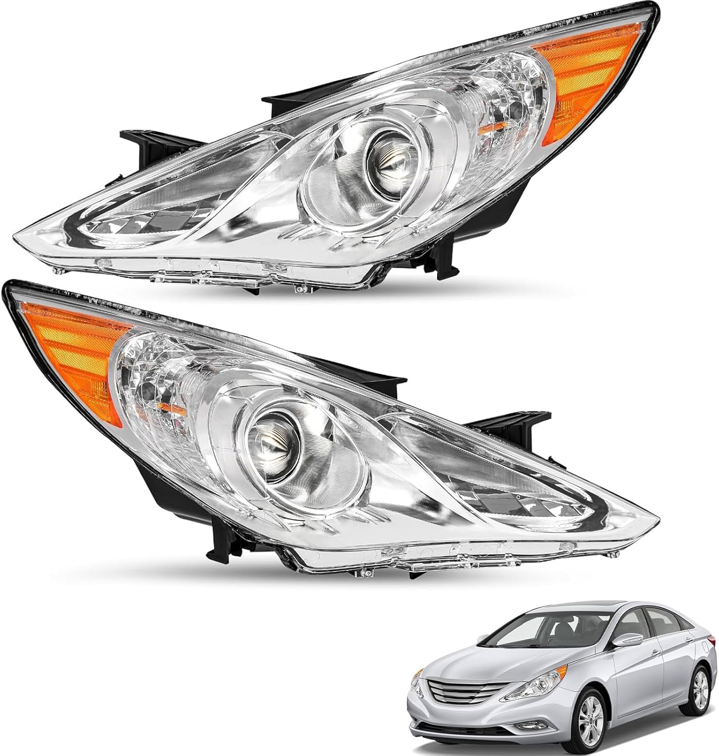Amazon.com: For 2011 2012 2013 2014 Hyundai Sonata Headlights Assembly ...