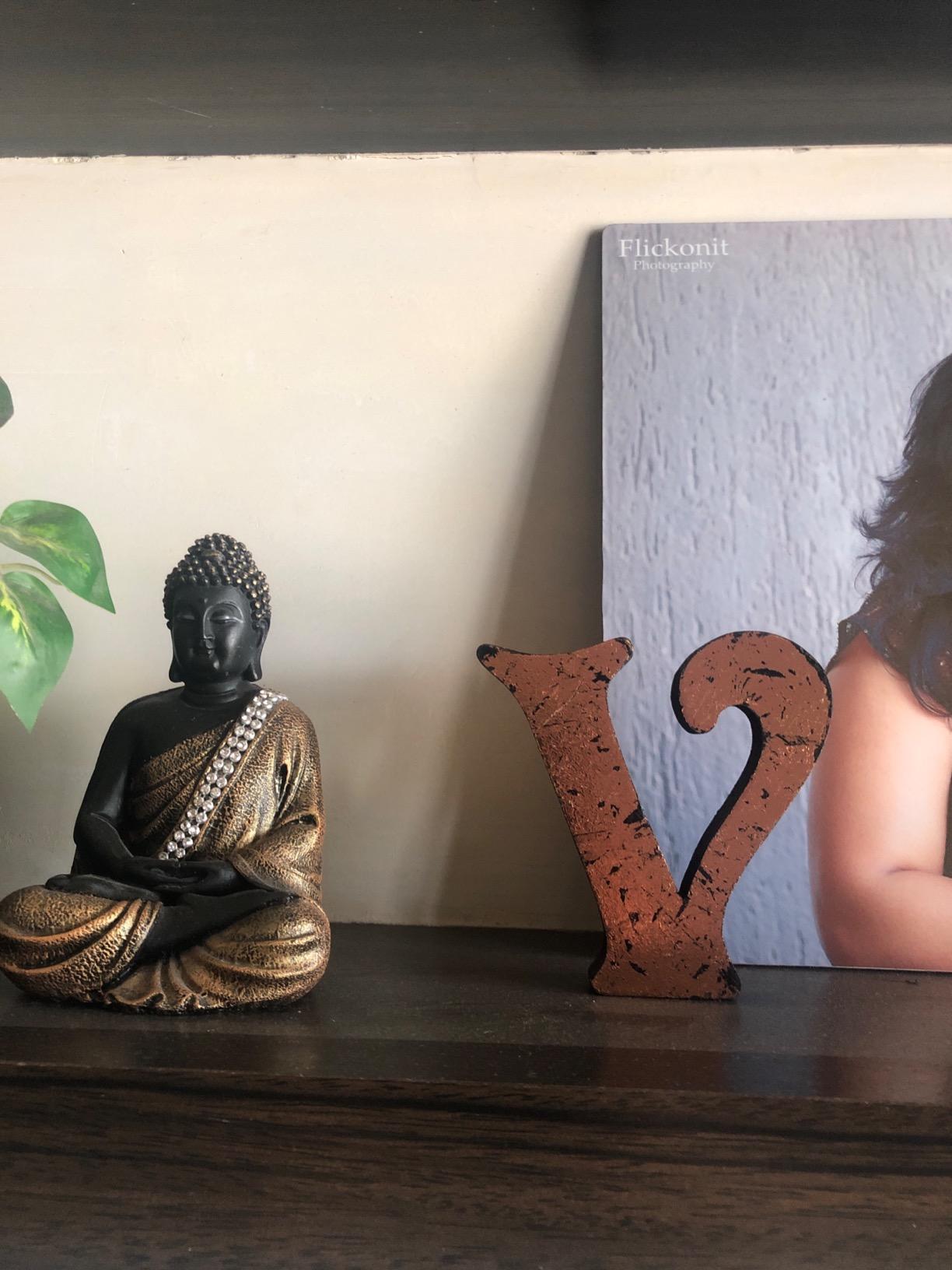 Letter-O-Holic Wood Free-Standing Alphabet Letters Plaques (11 x 2 cm ...