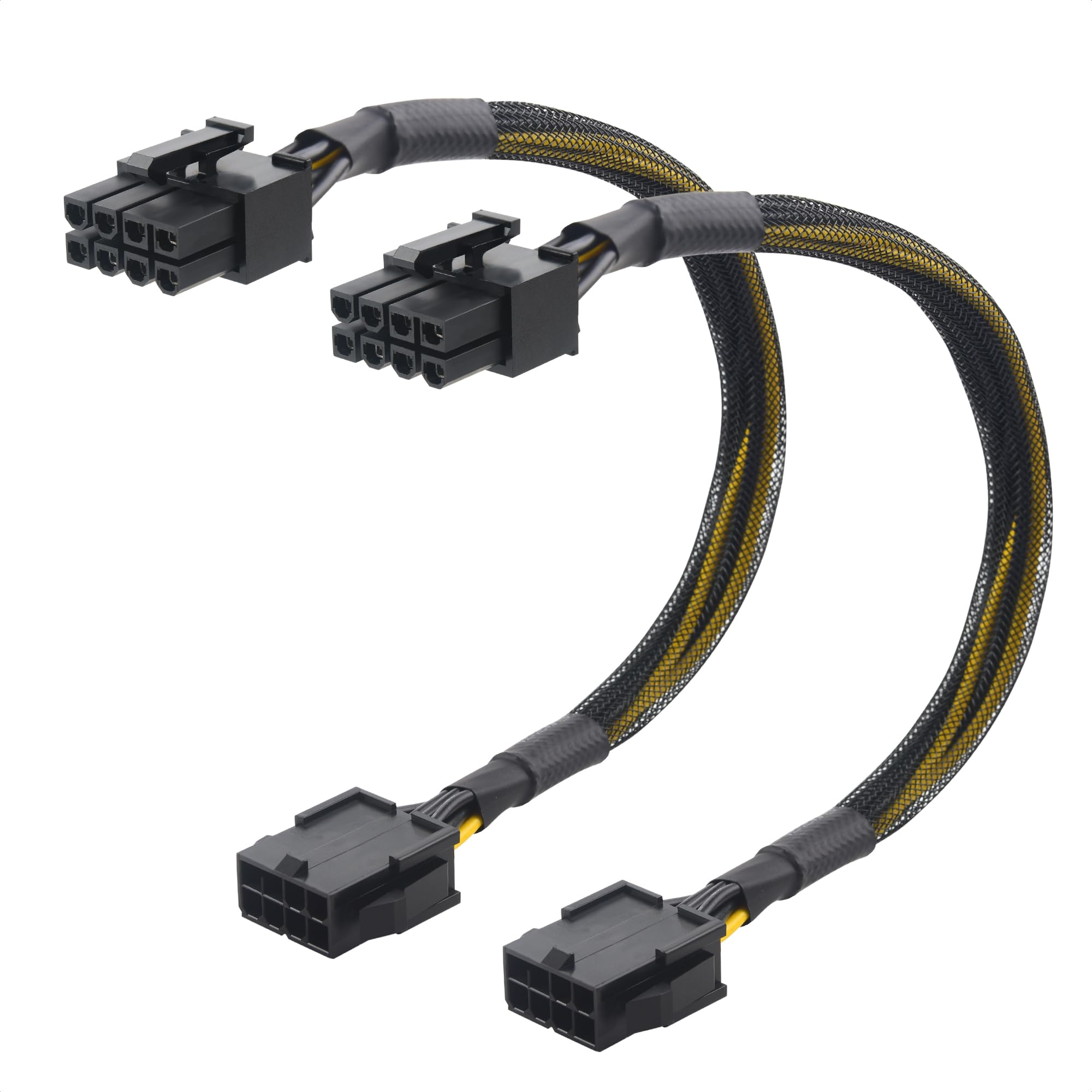 Amazon.com: Cable Matters 2-Pack, 8 Pin PCIe Extension Cable, Male to ...