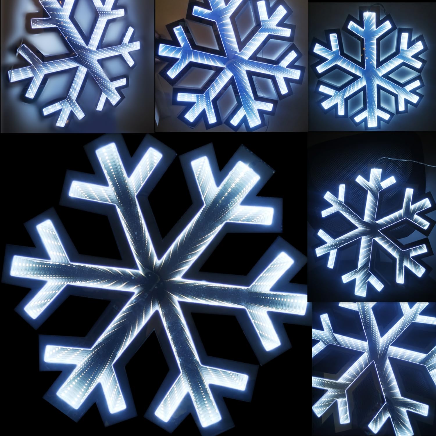 Amazon.com: Snowflake 15.8 Inch Hanging Christmas Decoration Window ...