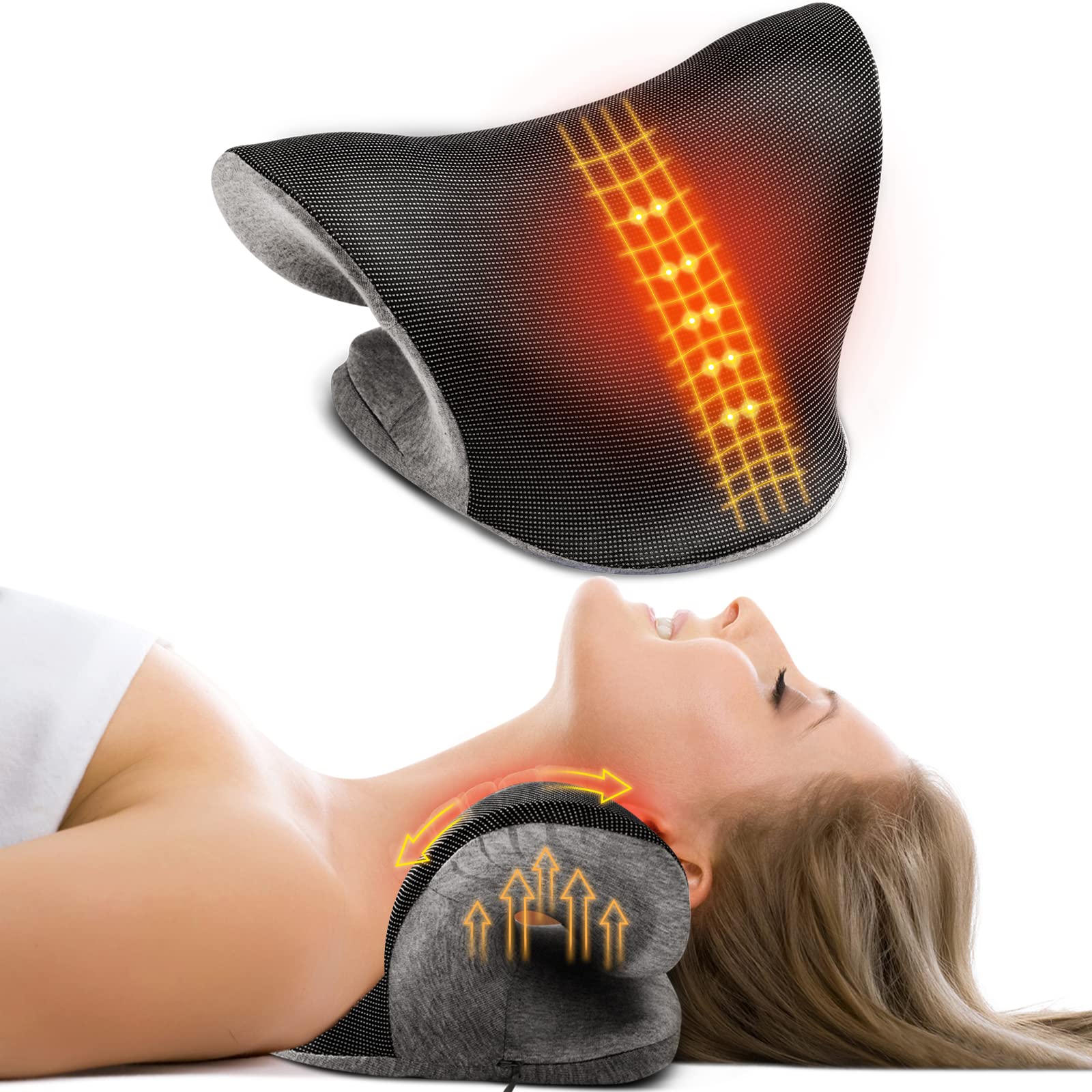 Buy HEALINE Neck Stretcher for Neck and Shoulder Relax, Heated Neck ...