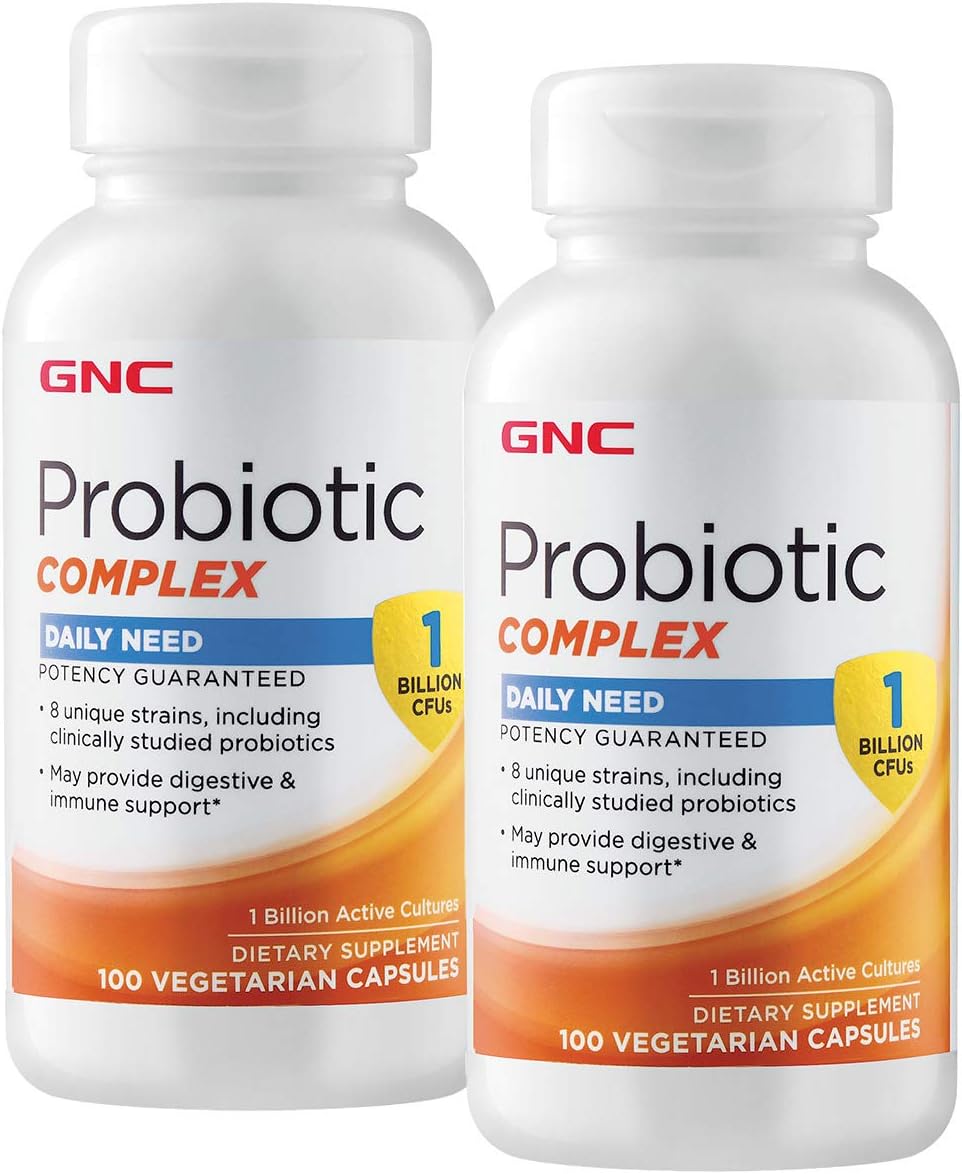 Amazon.com: GNC Probiotic Complex Daily Need - 1 Billion CFUs - Twin ...