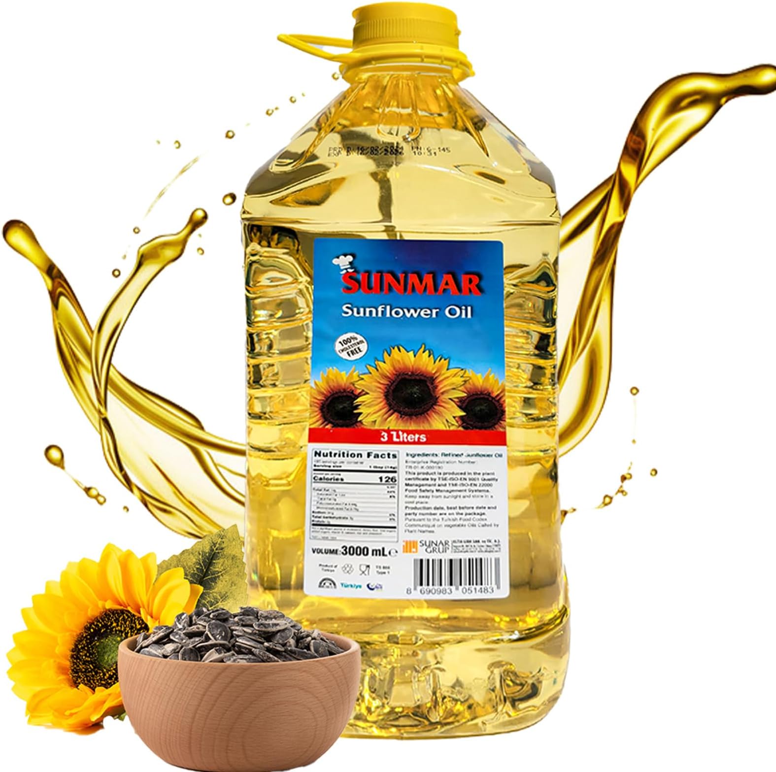 Amazon.com : Ultra Healthy Sunflower Oil – Ideal for All Cooking Needs ...