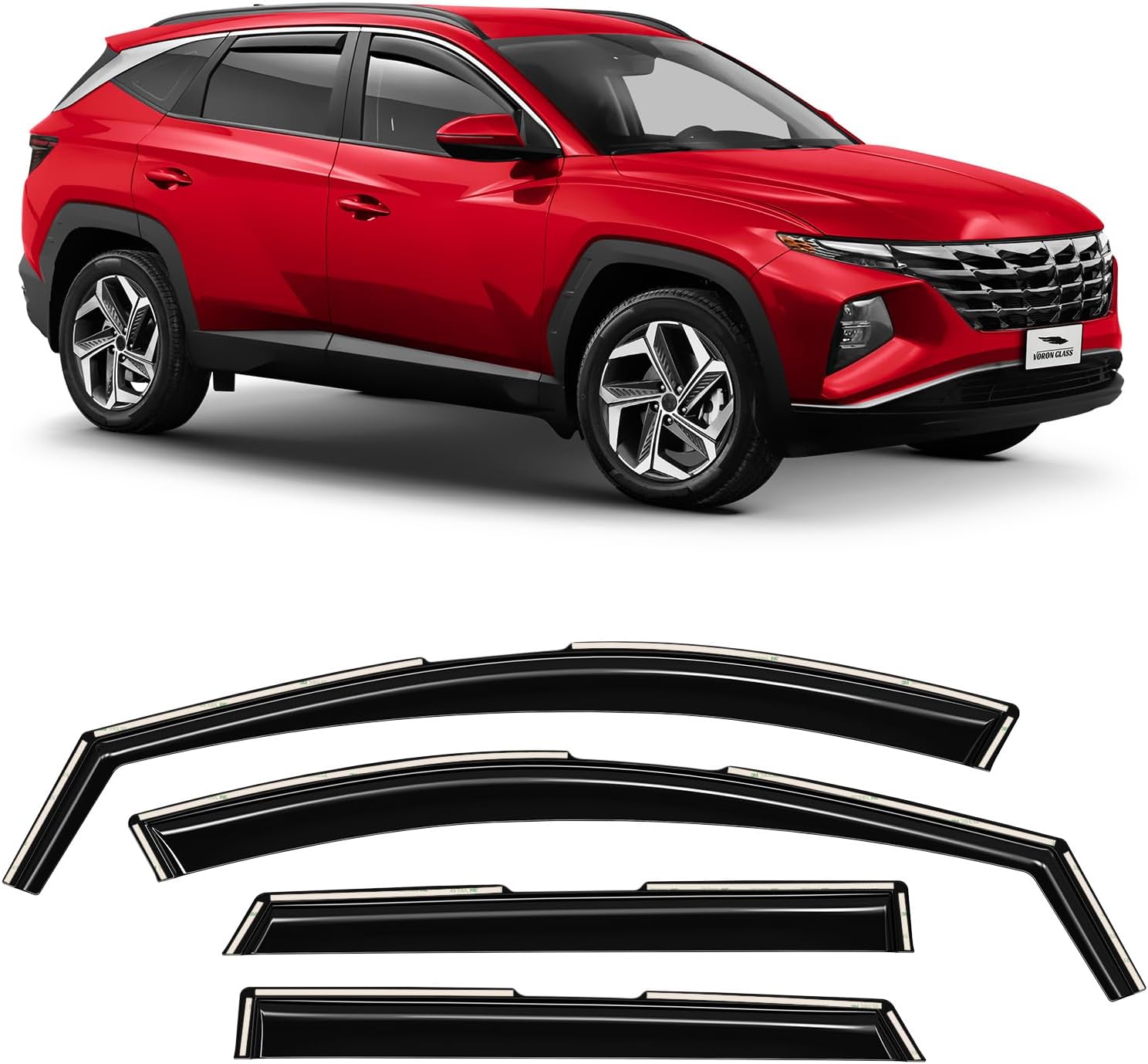 Amazon.com: Voron Glass in-Channel Extra Durable Rain Guards for ...