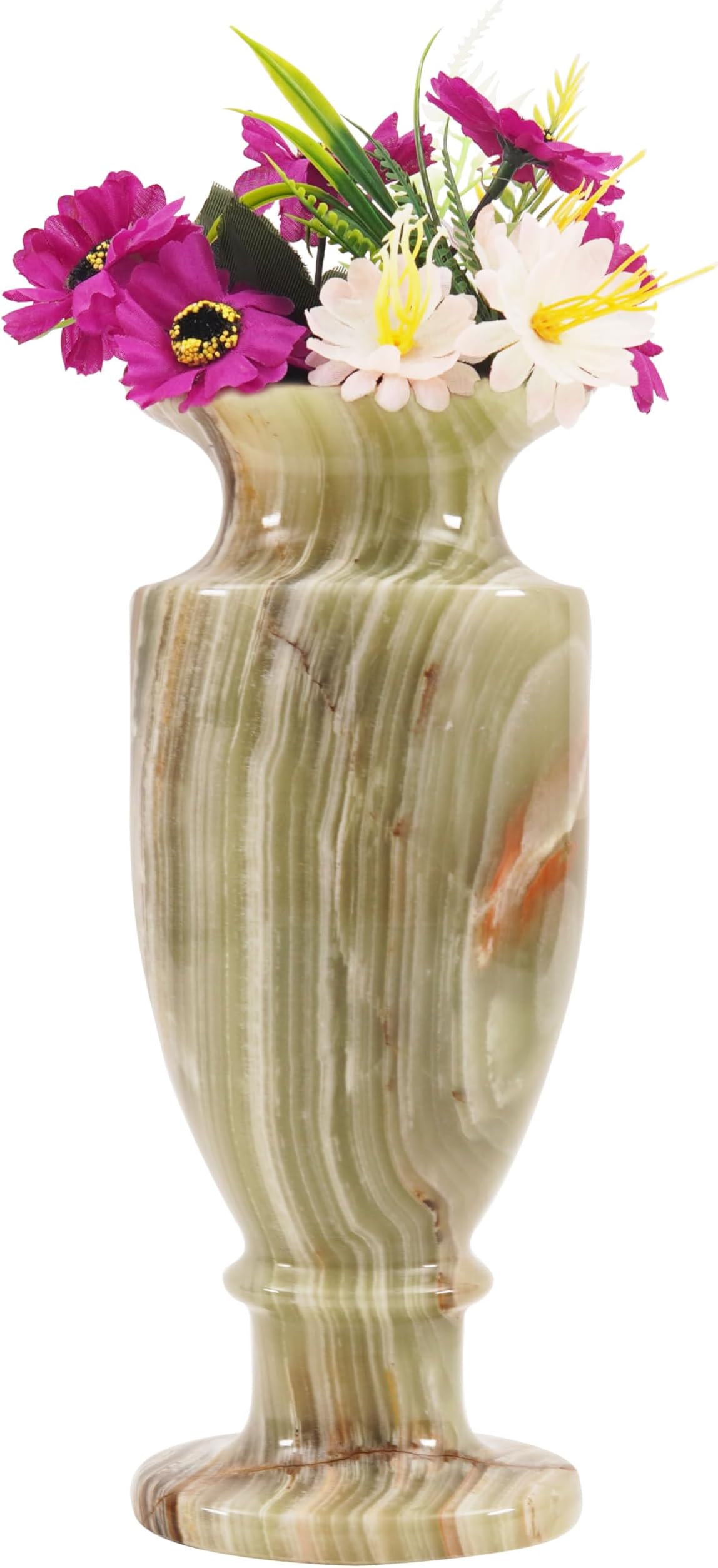 Amazon.com: Radicaln Marble Flower Vase 10" Inches Green Onyx Handmade ...