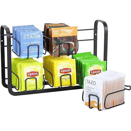 Amazon.com: High Capacity 120 Tea Bags Organizer Storage and Display ...
