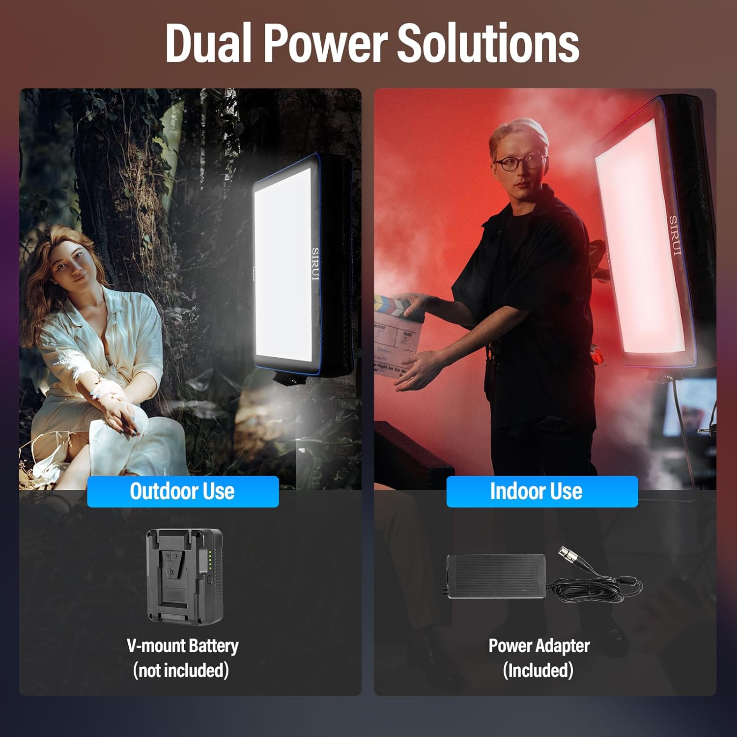 SIRUI Luz de video LED RGB inflable automática de 200 W, 2000K-10000K ...