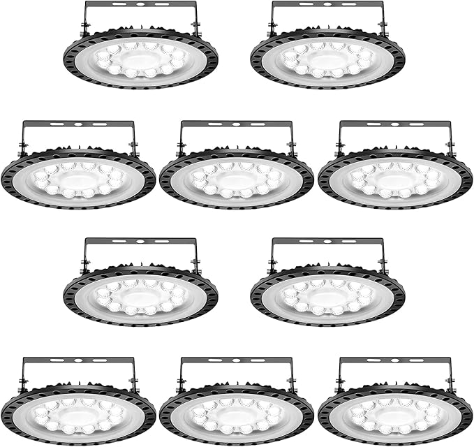 TYCOLIT 10 PACKS 50W UFO LED High Bay Light, 5000LM Commercial Bay ...