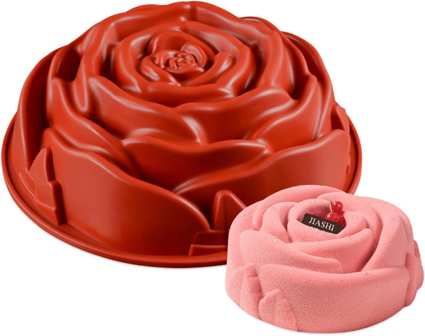 Amazon.com: FantasyDay 9.3" Big Rose Flower Birthday Cake Mold Silicone ...