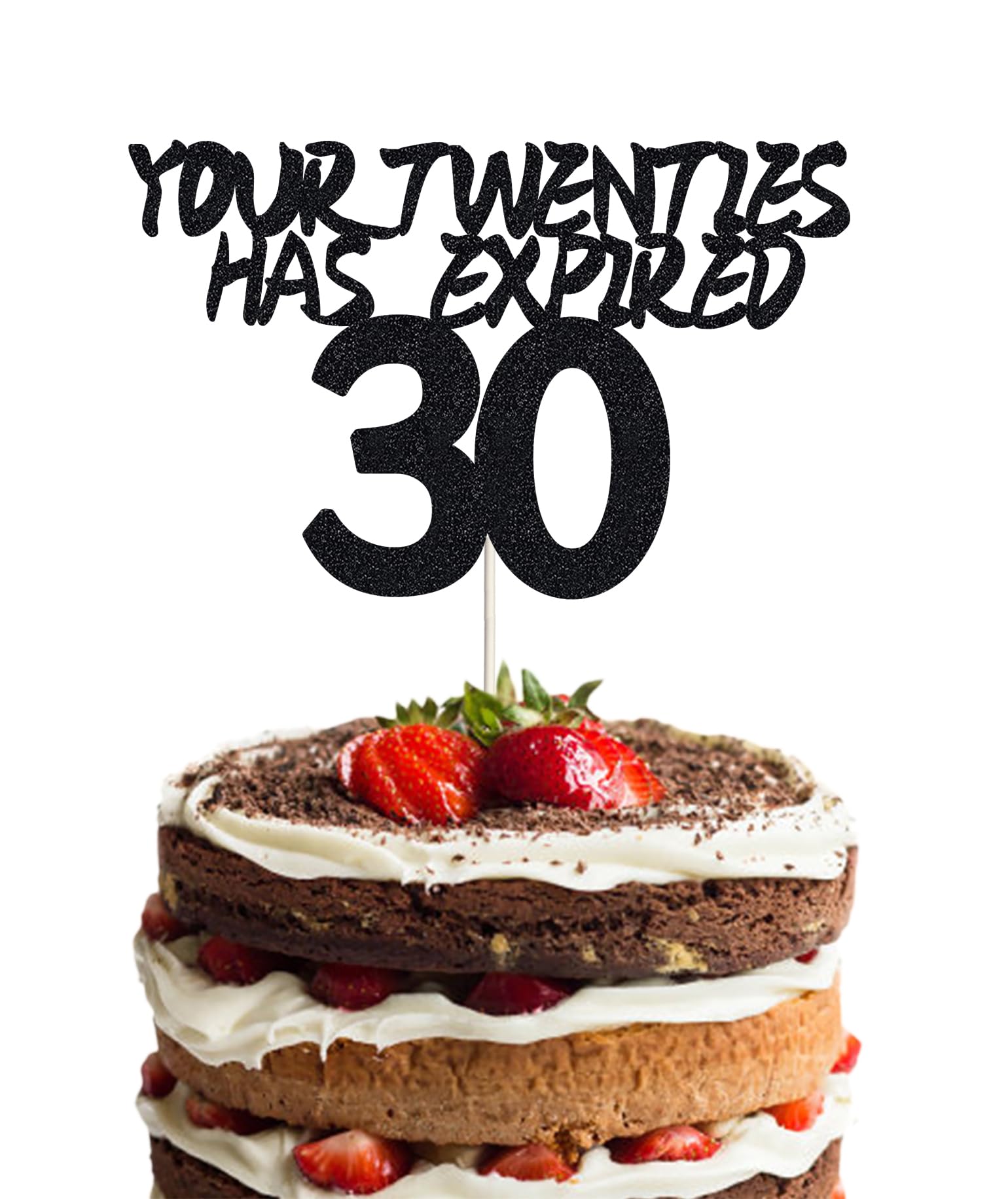 Snapklik.com : Your Twenties Has Expired Cake Topper, 30 Birthday Cake ...