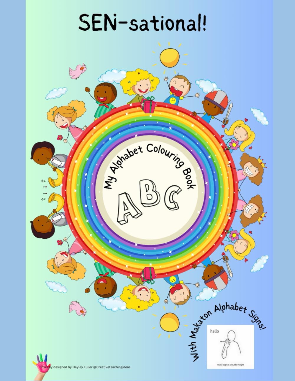 My Alphabet Colouring Book Sen Sational With Makaton Alphabet Signs ...