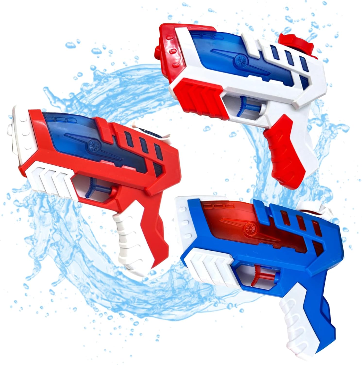 Amazon.com: JoyPlanet 3 Pcs Water Guns Water Pistol Squirt Water ...