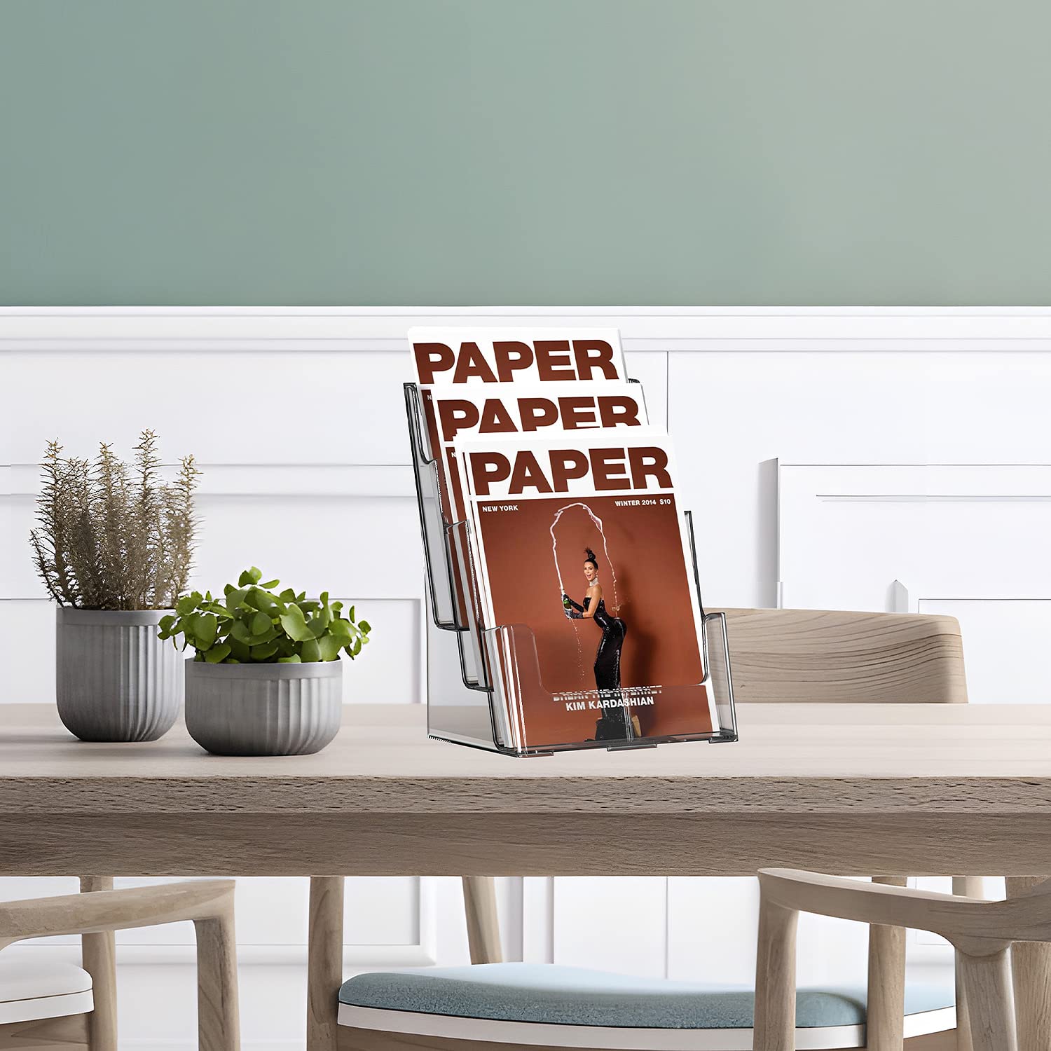 Snapklik.com : MaxGear Brochure Holder 3 Tier 85x11 Inch