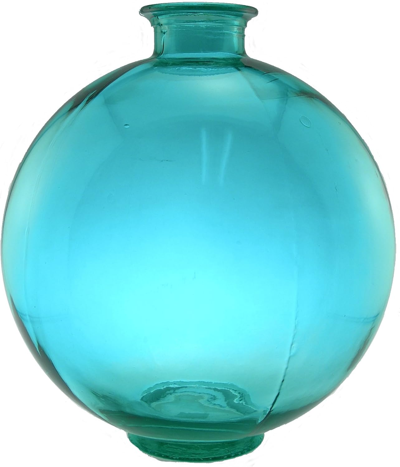 Amazon.com: Espana 15.75 Inch Tall Large Round Glass Vase, Aqua : Home ...