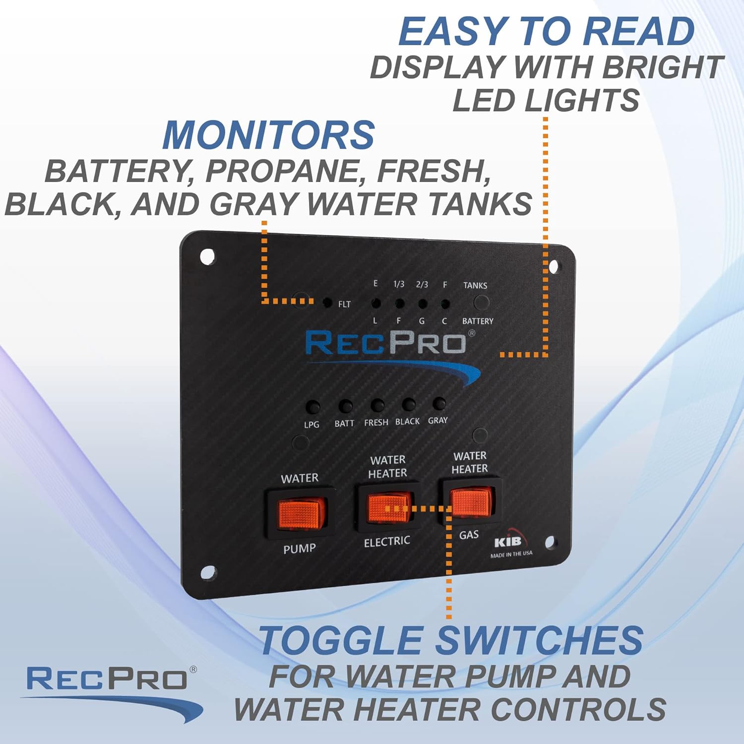 RecPro RV Tank Sensor Monitor Panel | Monitor The Australia | Ubuy