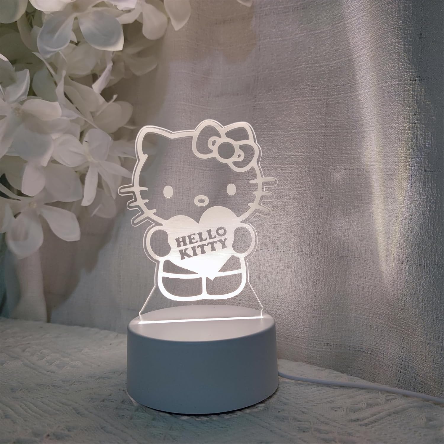 INSNEnN Kitty Cat Night Lights-Cat Night Light Decor Lamp with USB ...