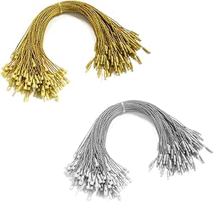 HAIKING Christmas Ornament Hanger String, 200 Pcs Gold and Silver ...