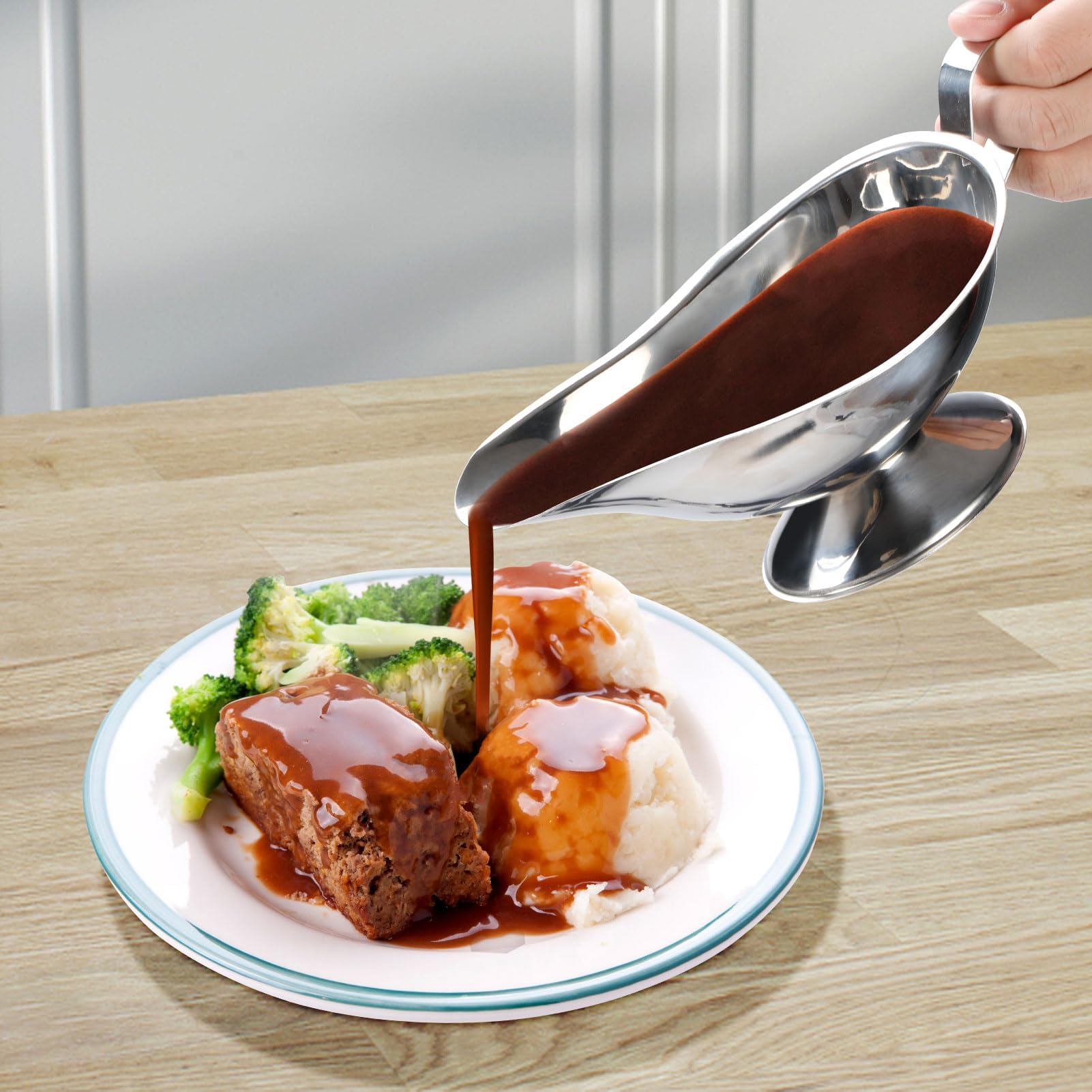 Amazon.com: Soro Essentials- Set of 2- Stainless Steel 16 oz. Gravy ...
