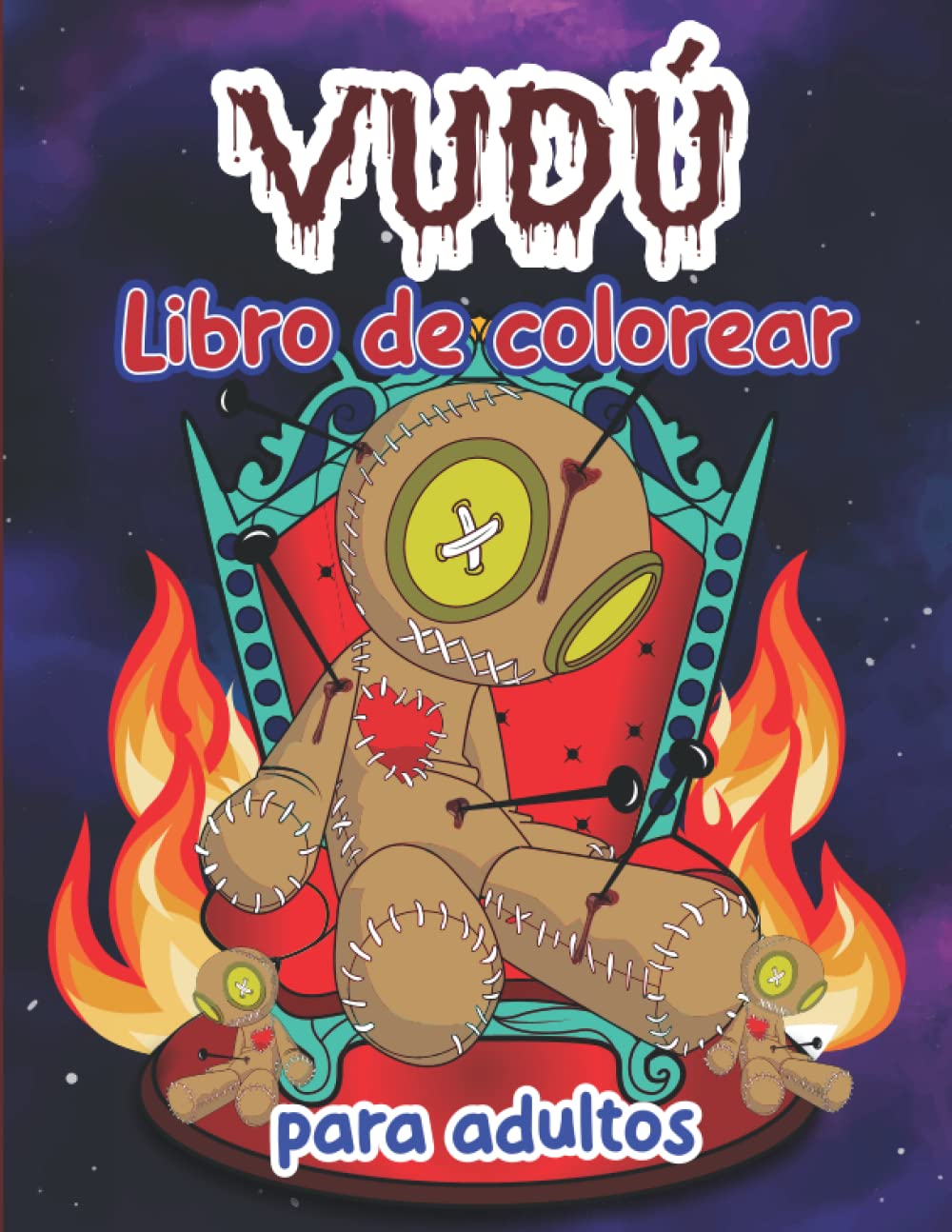 Libro De Colorear Vudu Para Adultos 40 Paginas Para Colorear ...