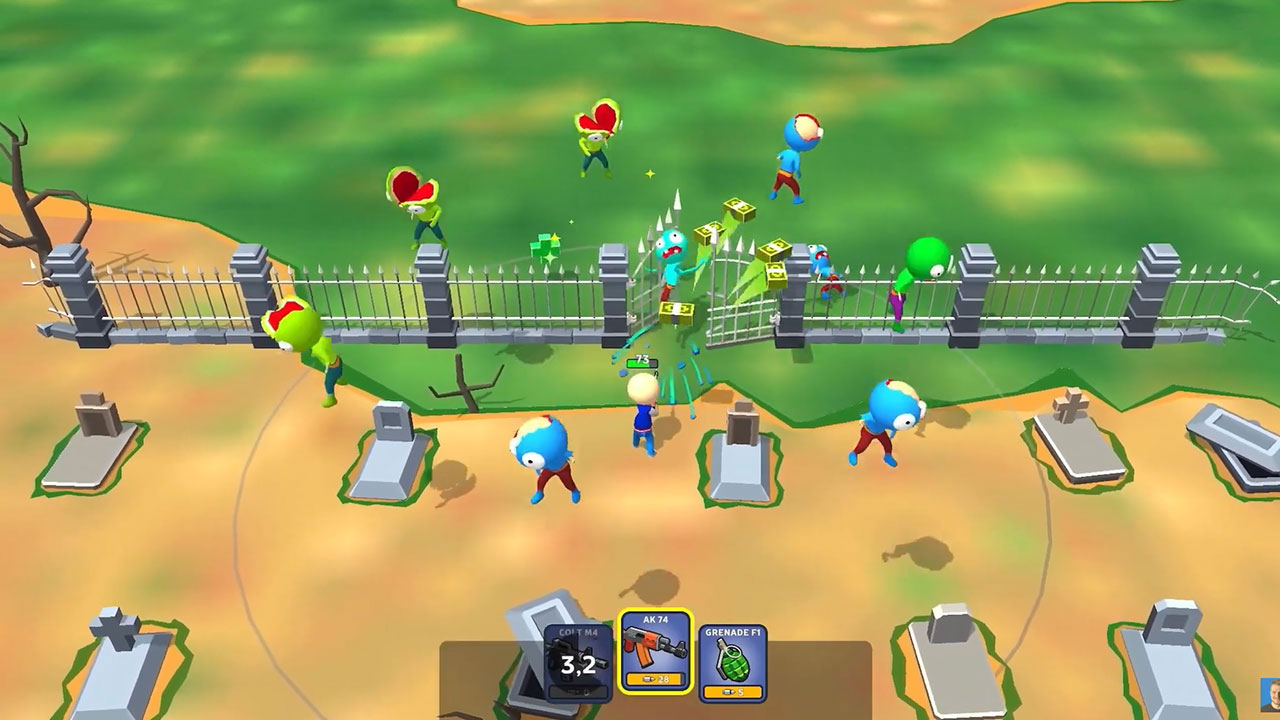 Stickman Survival Shooting Stupid Dead Zombies Simulator Fun Kids Games ...