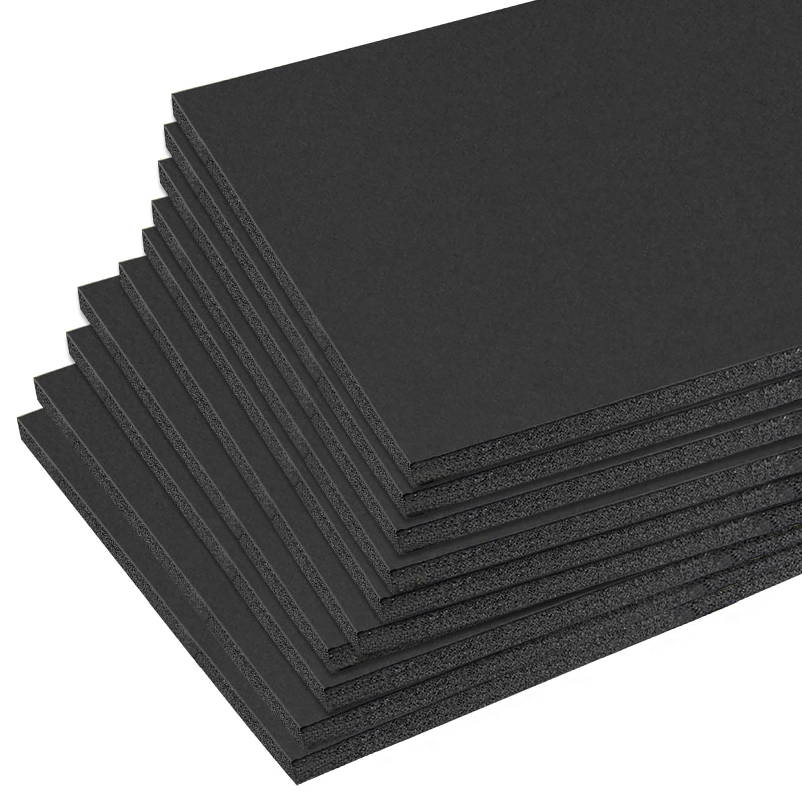 Amazon.com: Mat Board Center, Pack of 10 8x10 3/16" Black Foam Core ...