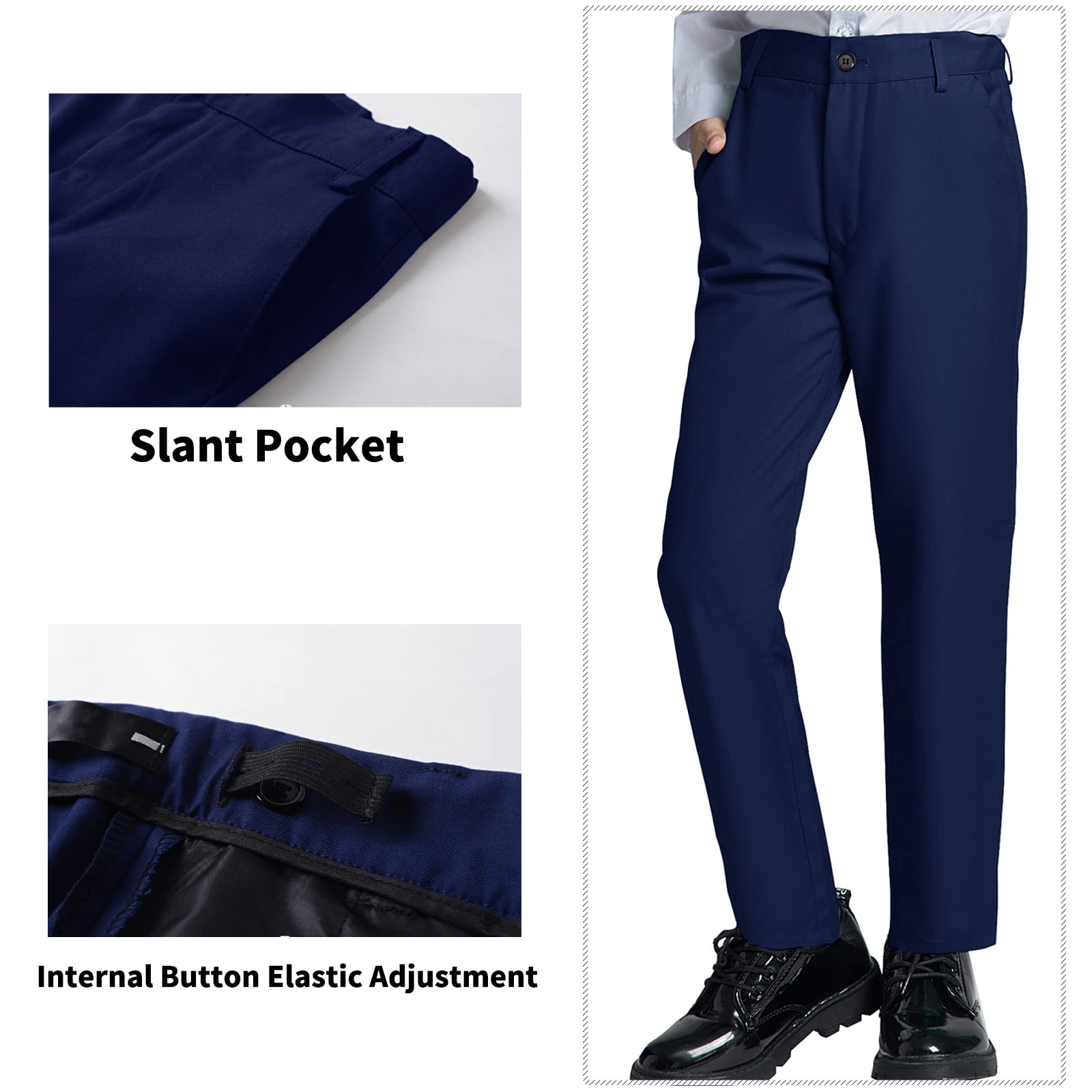 Snapklik.com : Boys Suits Toddler Kids Formal Dress Vest And Pant Set ...