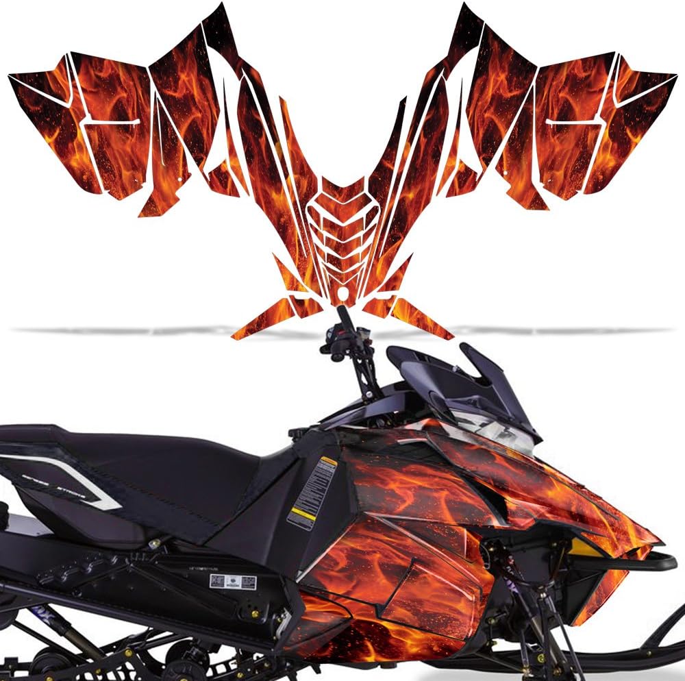 Amazon.com: Wholesale Decals Snowmobile Graphics kit Sticker Decal ...