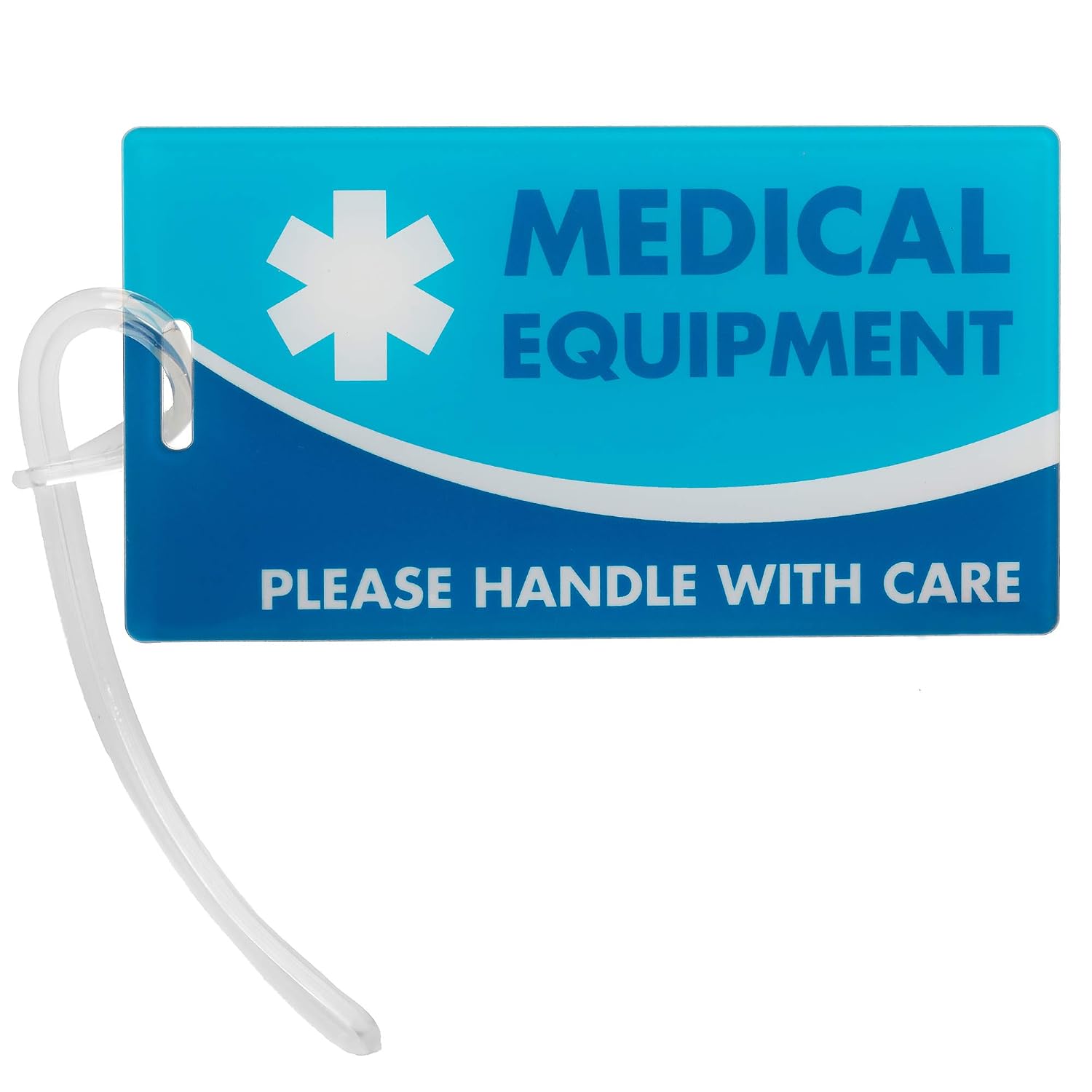 Medical Equipment ID Identification Luggage Tag | Blue | Medical Alert ...