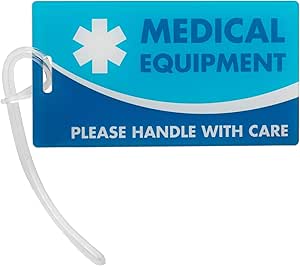 Amazon.com: Medical Equipment ID Identification Luggage Tag | Blue ...