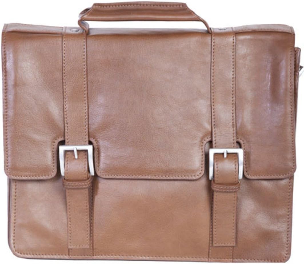 Amazon.com | Bag Shop Scully Glazed Calf Leather Laptop Briefcase H738 ...