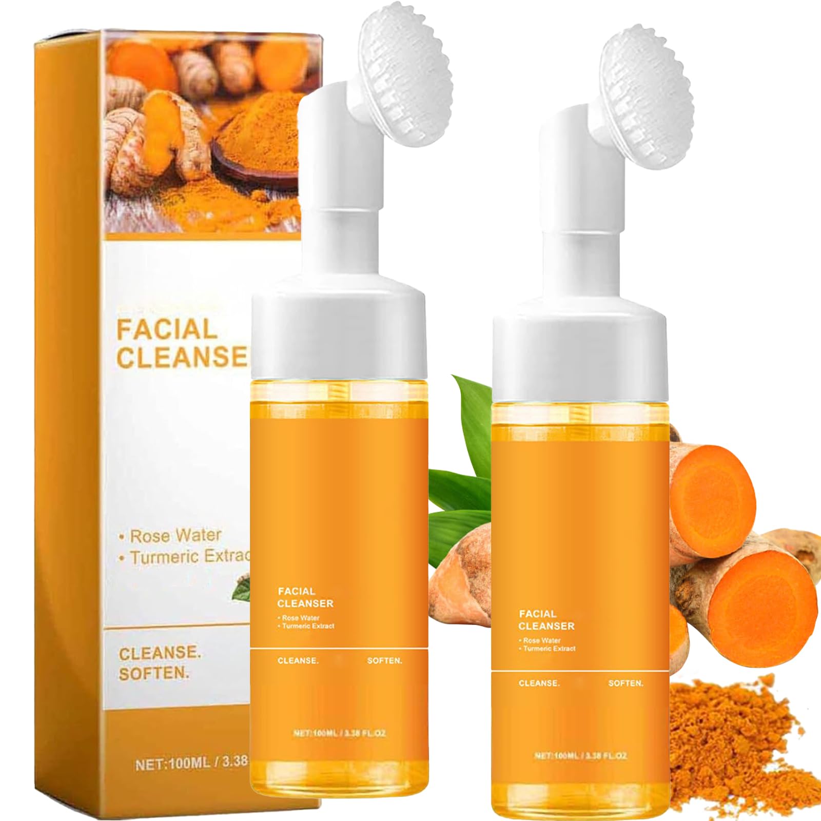 Amazon.com: Turmeric Facial Cleanser, Turmeric Face Wash, Cleansing ...