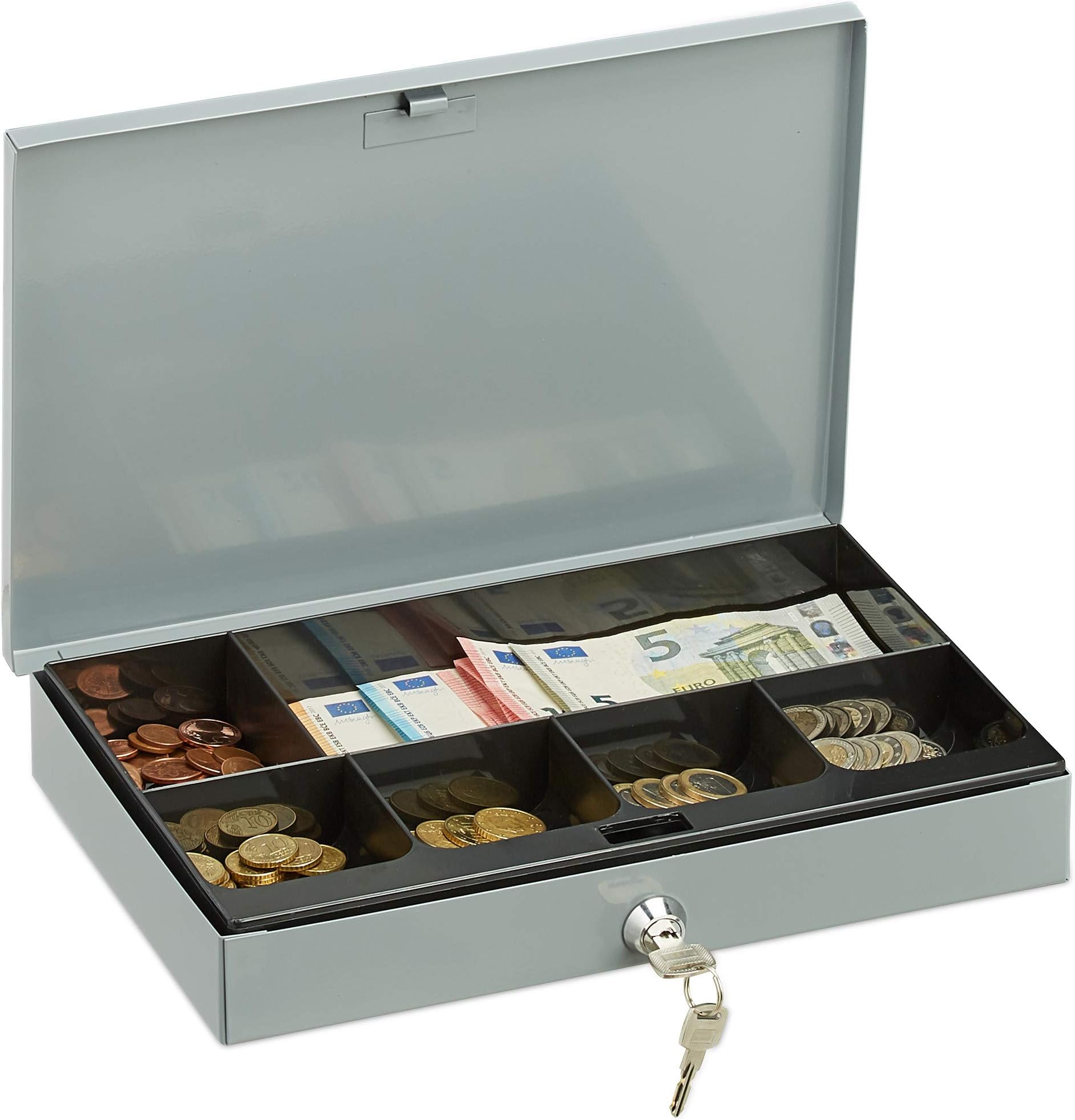 Cash Tray, MAGT Heavy Duty Cash Registers Cash Tray Five Grids Cash ...