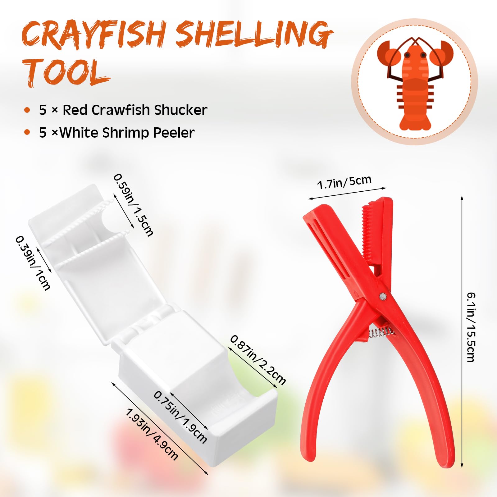 Snapklik.com : 10 Pcs Crawfish Peeler Crawfish Shucker Tool Set Shrimp ...