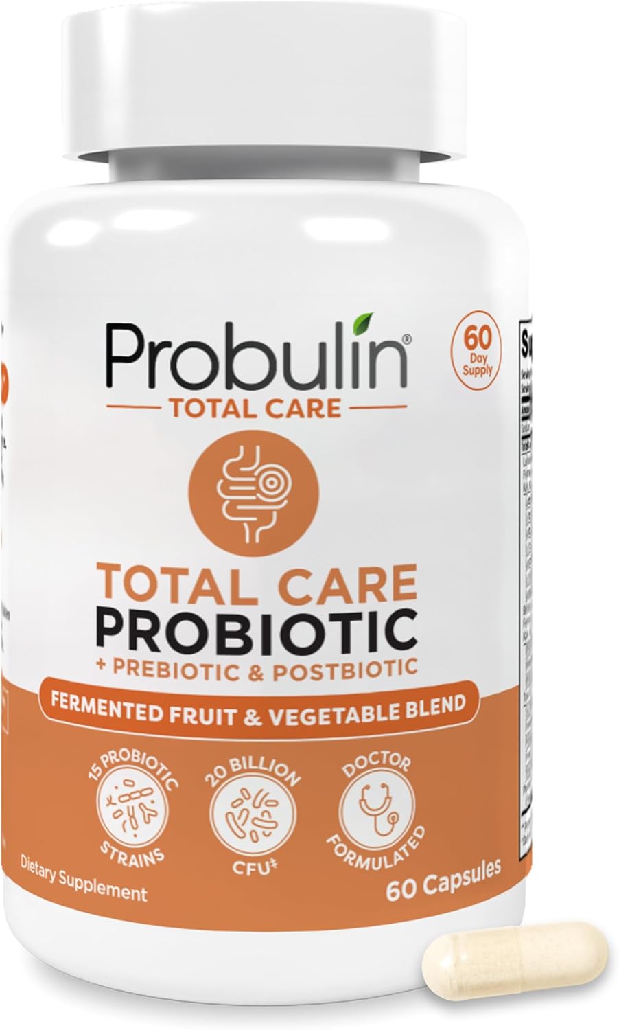 Amazon.com: Probulin Total Care Probiotic Supplement, Daily Gut ...