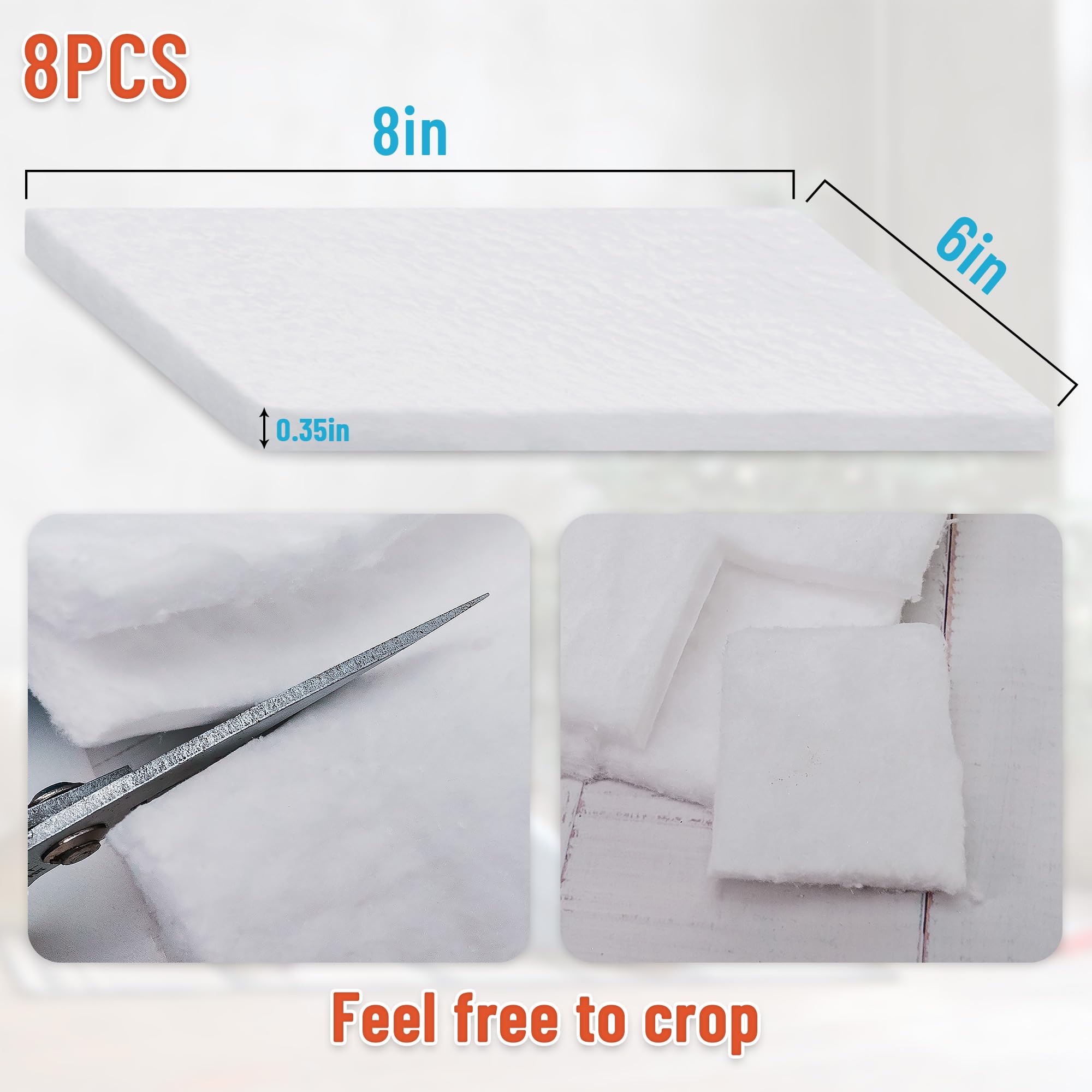 Snapklik.com : Pack 8 Ceramic Wool Wick For Tabletop Fire Pit Extended ...