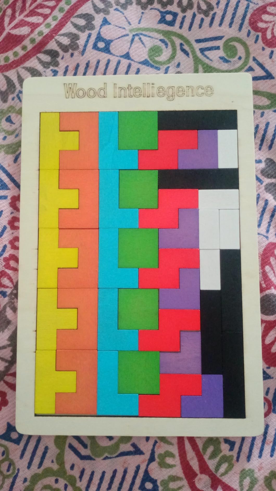 PALSCREW Wooden Russian Blocks Tetris Puzzle for Kids Toddlers Ages 3-8 ...