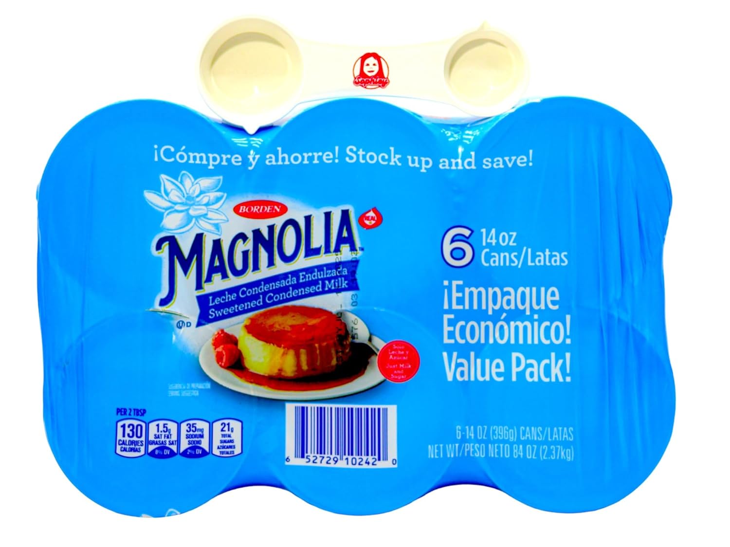 Magnolia – Leche condensada endulzada, paquete de 6 con cuchara ...